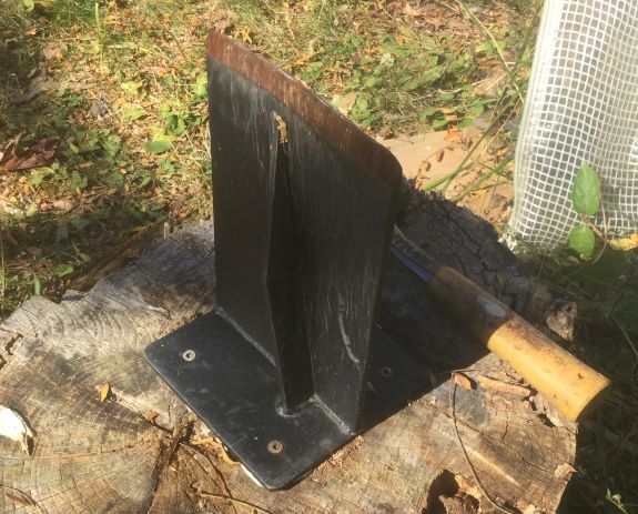Kindling splitter after one year of use - WetKnee Books